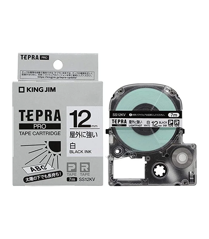 Tepra SS12KV (Nhãn Ngoài Trời, Khổ 12mm) | ⓿ | METAKING
